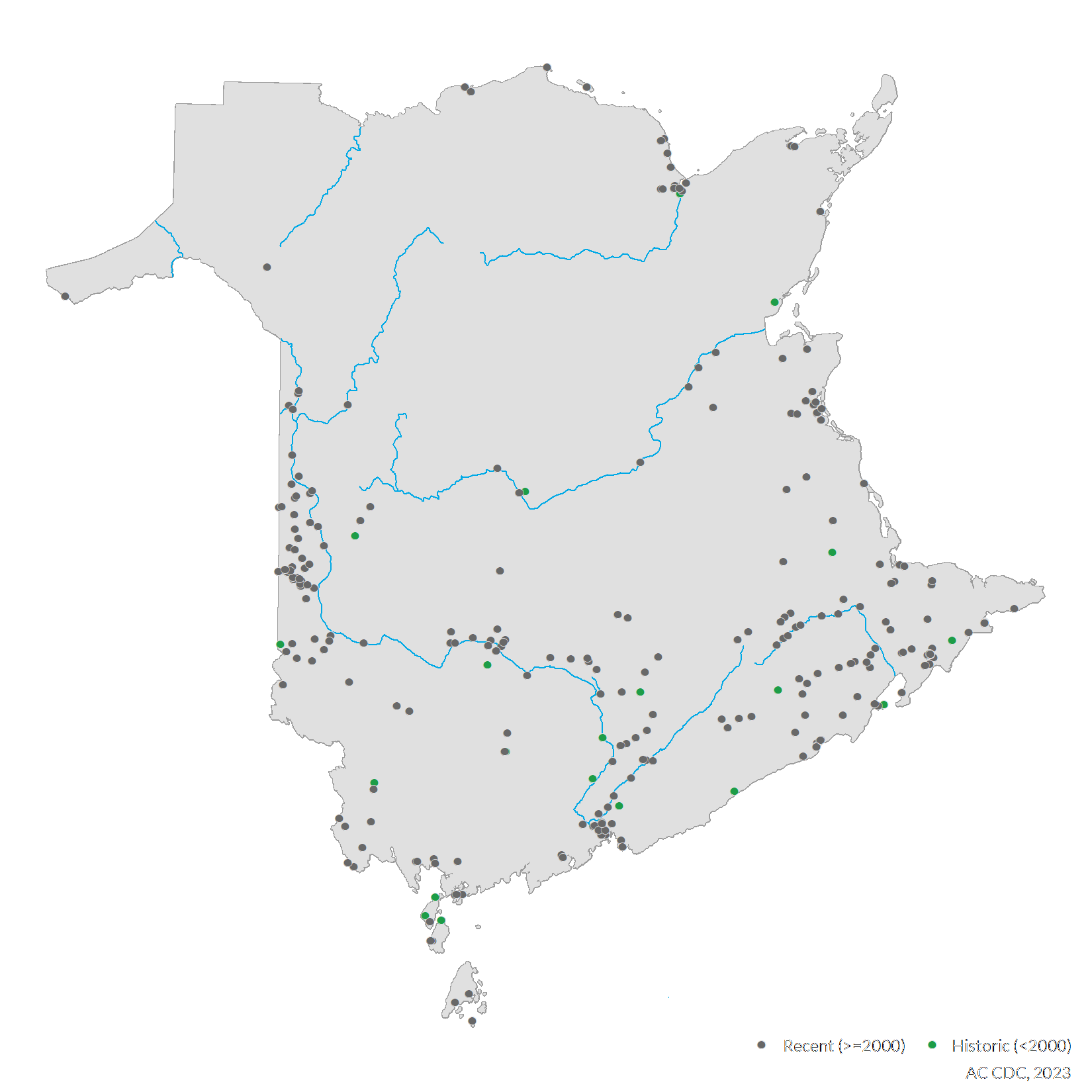 Distribution map